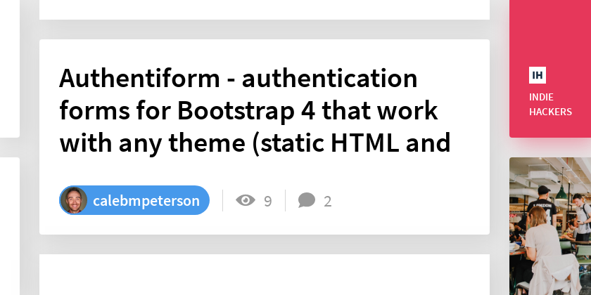 Authentiform Authentication Forms For Bootstrap 4 That Work With Any Theme Static Html And