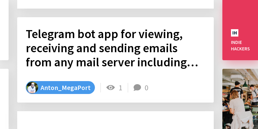 Telegram bot app for viewing, receiving and sending emails from any mail server including Gmail ...