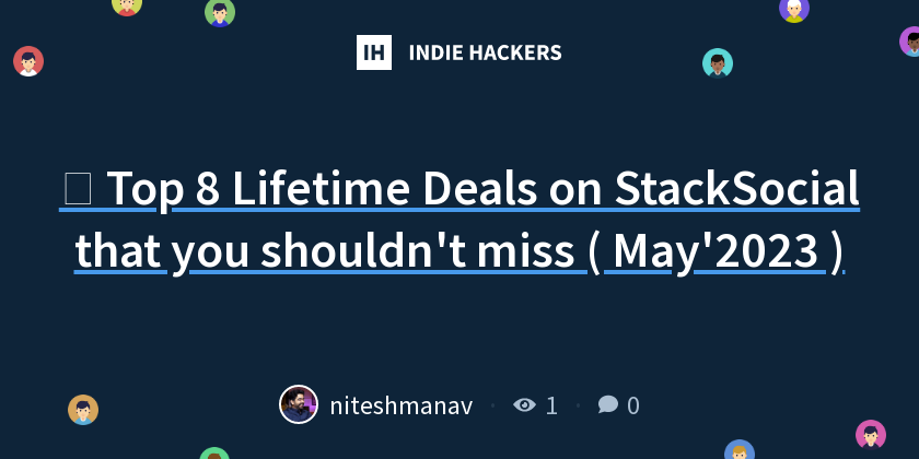 🎁 Top 8 Lifetime Deals on StackSocial that you shouldn't miss ( May ...