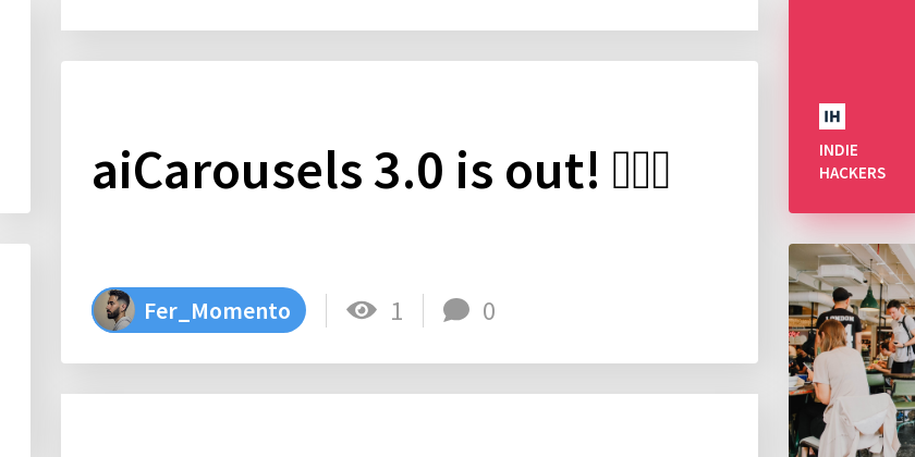 aiCarousels 3.0 is out! 🚀🚀🚀 - Indie Hackers