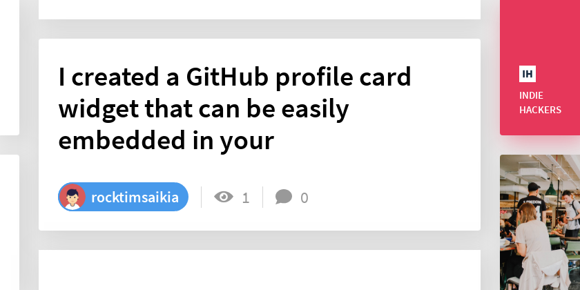 I created a GitHub profile card widget that can be easily embedded in your portfolio/website 🎉 ...