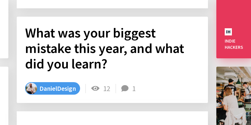 What was your biggest mistake this year, and what did you learn ...