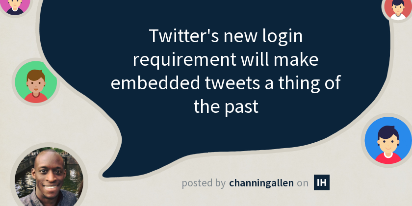 Twitter's new login requirement will make embedded tweets a thing of ...