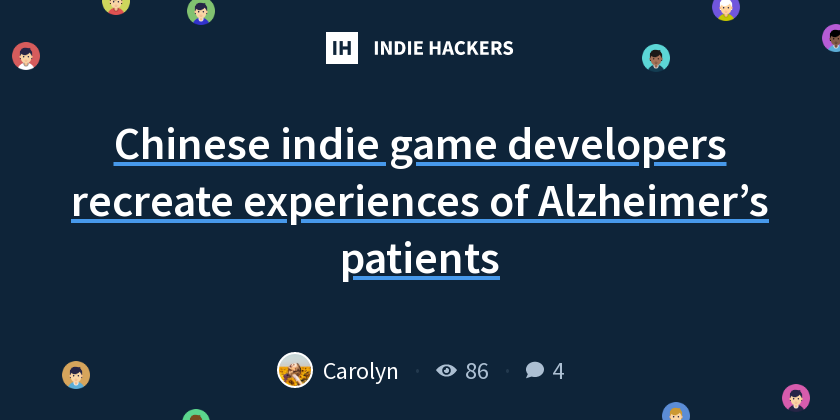 Chinese indie game developers recreate experiences of Alzheimer’s ...