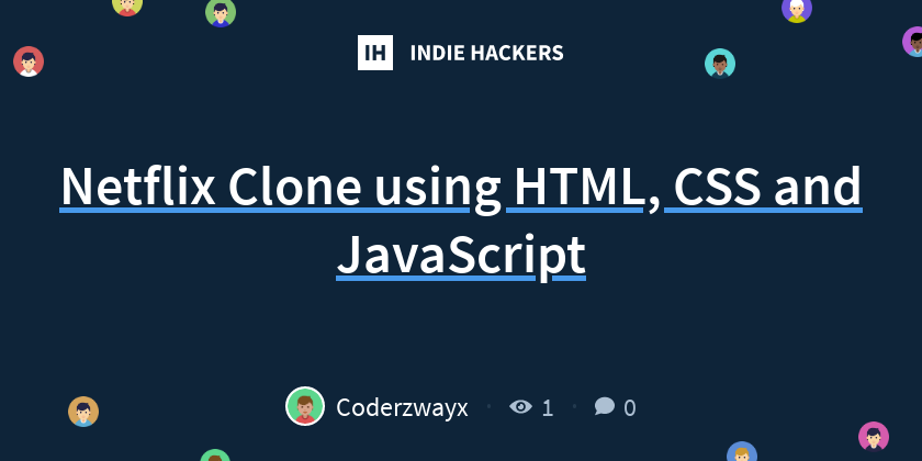 Netflix Clone using HTML, CSS and JavaScript