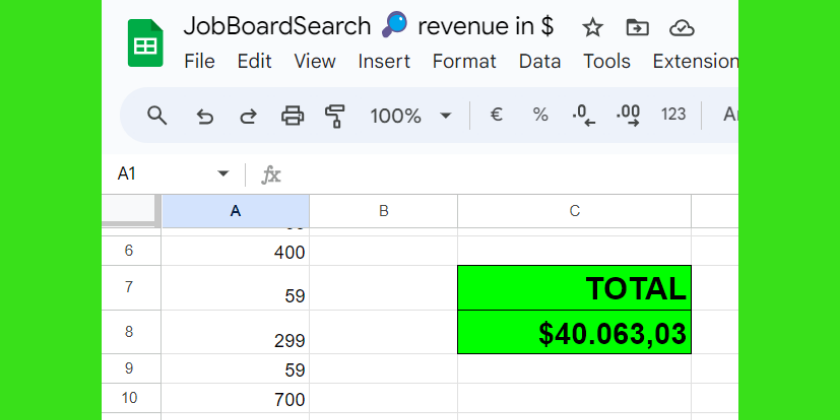 My boring, simple, with clunky design directory of job boards passed ...