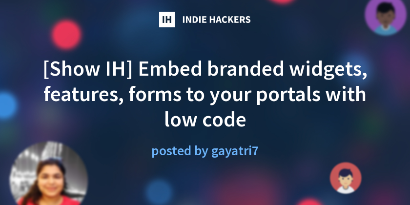 Show Ih Embed Branded Widgets Features Forms To Your Portals With Low Code 6892