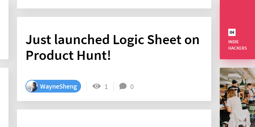 Just launched Logic Sheet on Product Hunt! - Indie Hackers