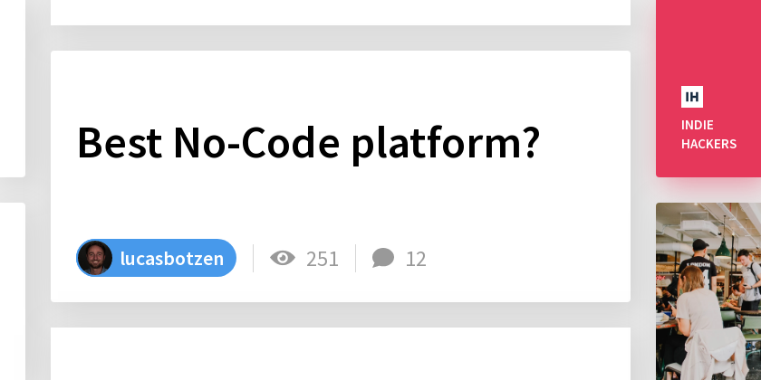 Best No-Code platform? - Indie Hackers