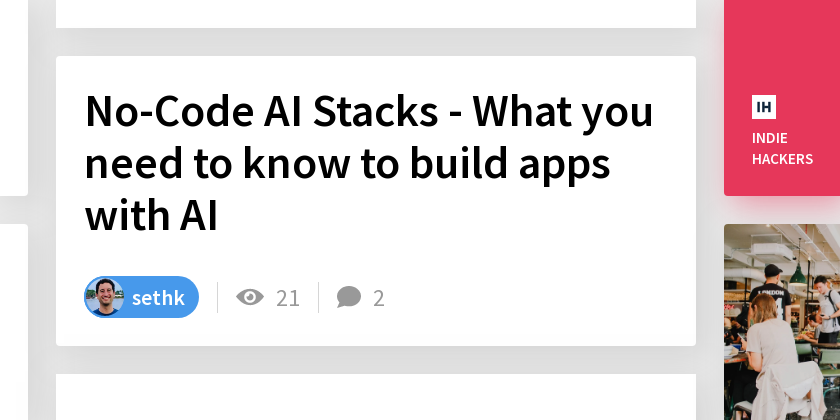 No-Code AI Stacks - What you need to know to build apps with AI