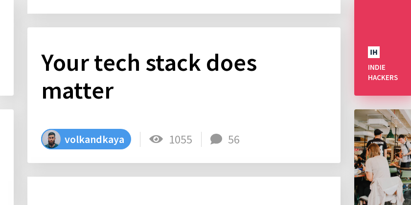 Your tech stack does matter - Indie Hackers