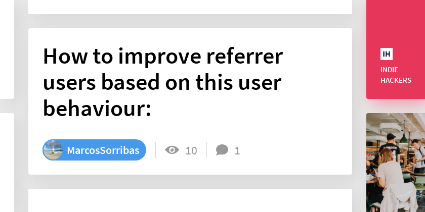 How To Improve Referrer Users Based On This User Behaviour
