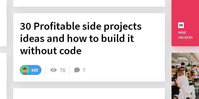 30 Profitable side projects ideas and how to build it without code ...