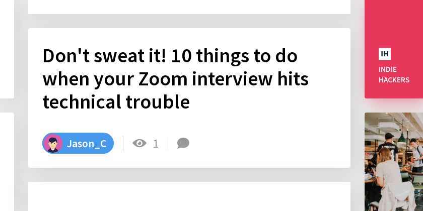 Don't sweat it! 10 things to do when your Zoom interview hits technical ...