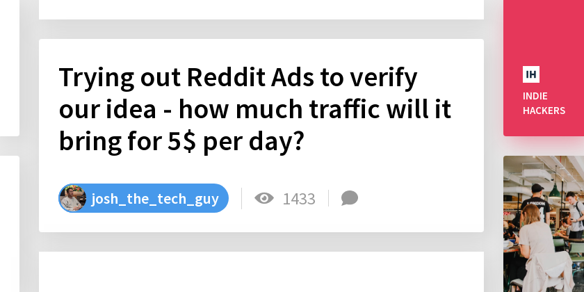 Trying out Reddit Ads to verify our idea - how much traffic will it ...