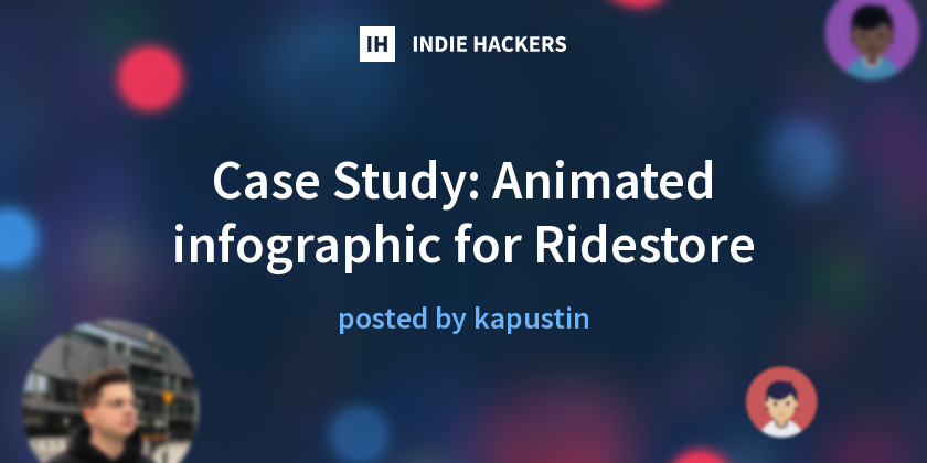 Case Study: Animated infographic for Ridestore - Indie Hackers