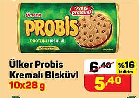 Ülker Probis Kremalı Bisküvi 10x28 g | İndirimde Market