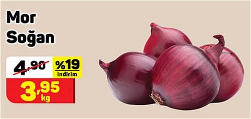 Mor Soğan kg | İndirimde Market