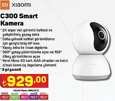 Xiaomi C300 Smart Kamera | İndirimde Market