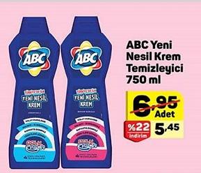 ABC Yeni Nesil Krem Temizleyici 750 ml | İndirimde Market