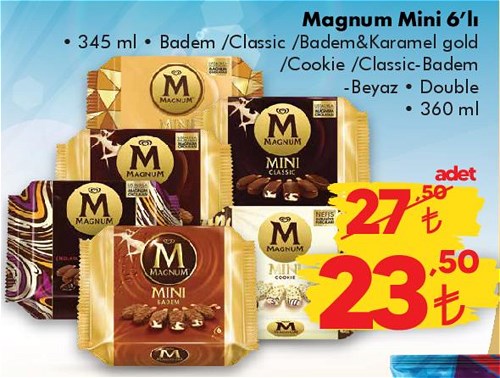 Magnum Mini 6'lı 345 ml / 360 ml | İndirimde Market