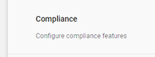 Use of Content Compliance in Google Workspace