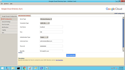 Microsoft Active Directory and G Suite Sync Using GCDS on GCP Platform