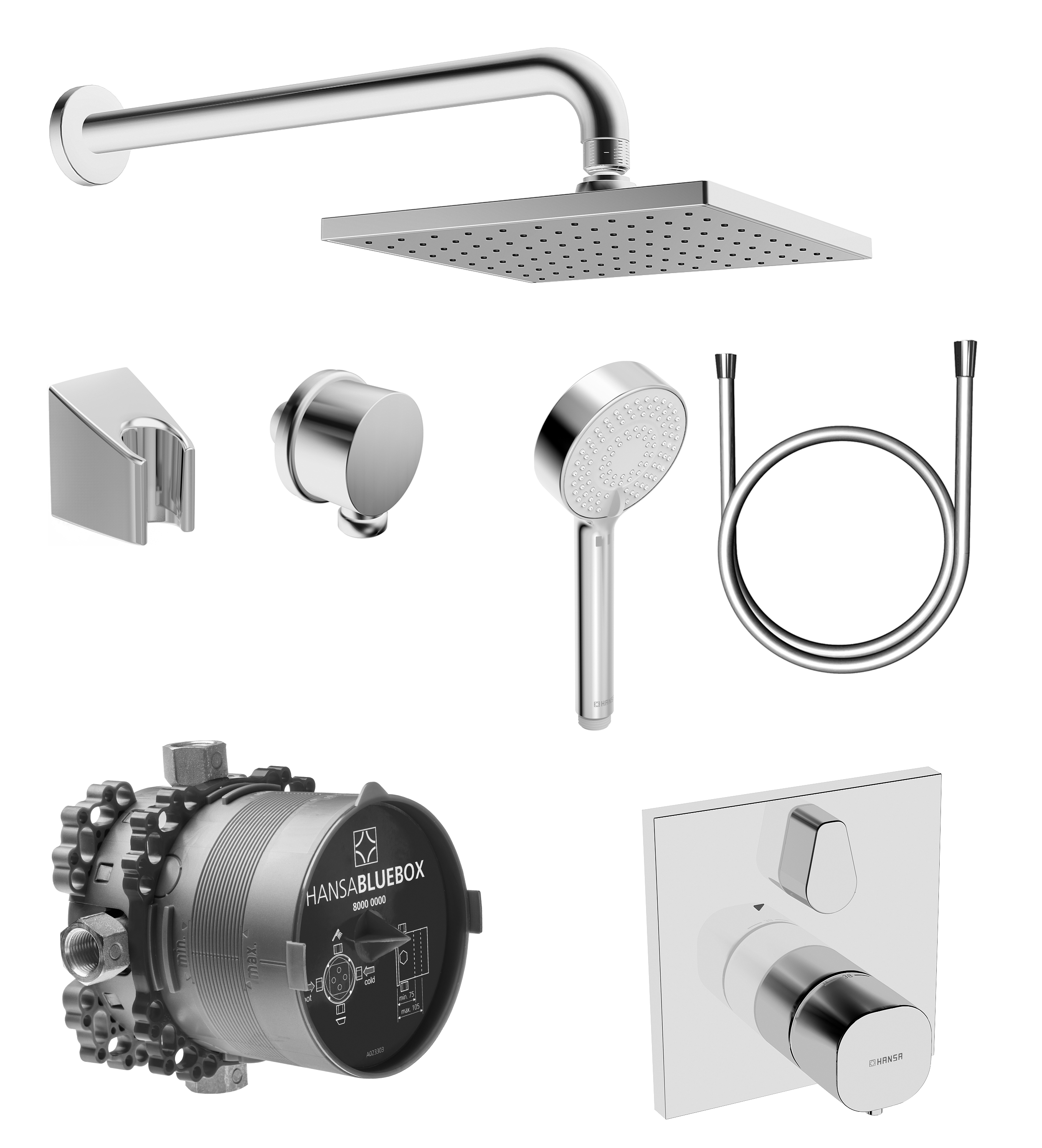 89950000 | Cover part for bath and shower faucet | HANSA | HANSA