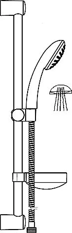 447801100055 | Hand shower set | HANSABASICJET | HANSA