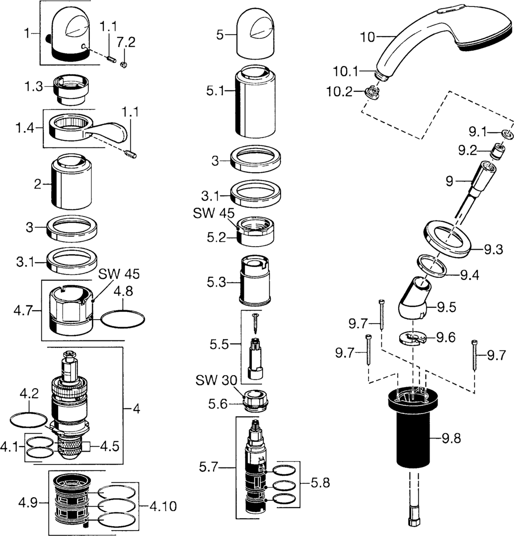 5313903590 | Cover part for bath and shower faucet | HANSA | HANSA