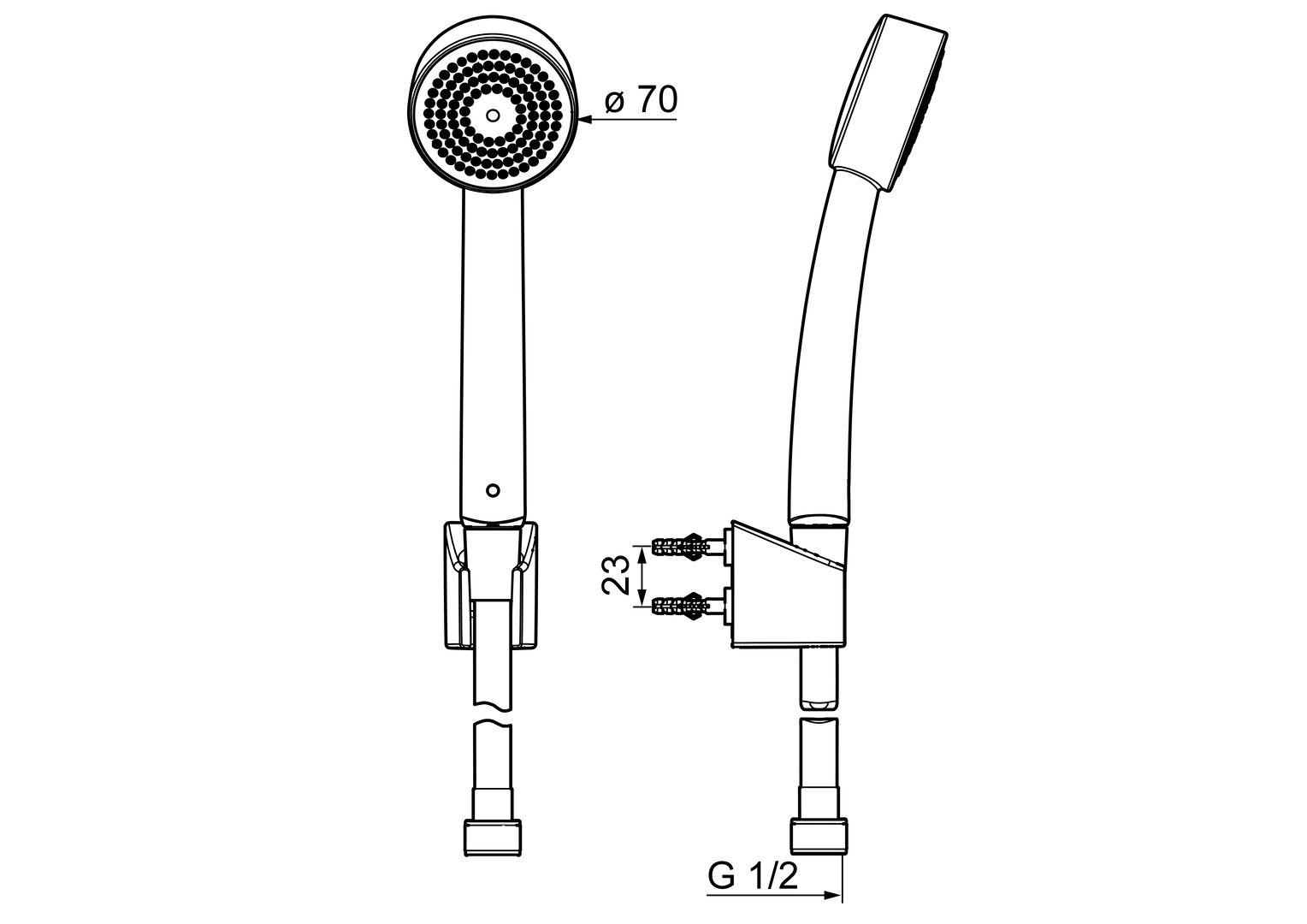 44681113 | Hand shower set | HANSABASICJET | HANSA