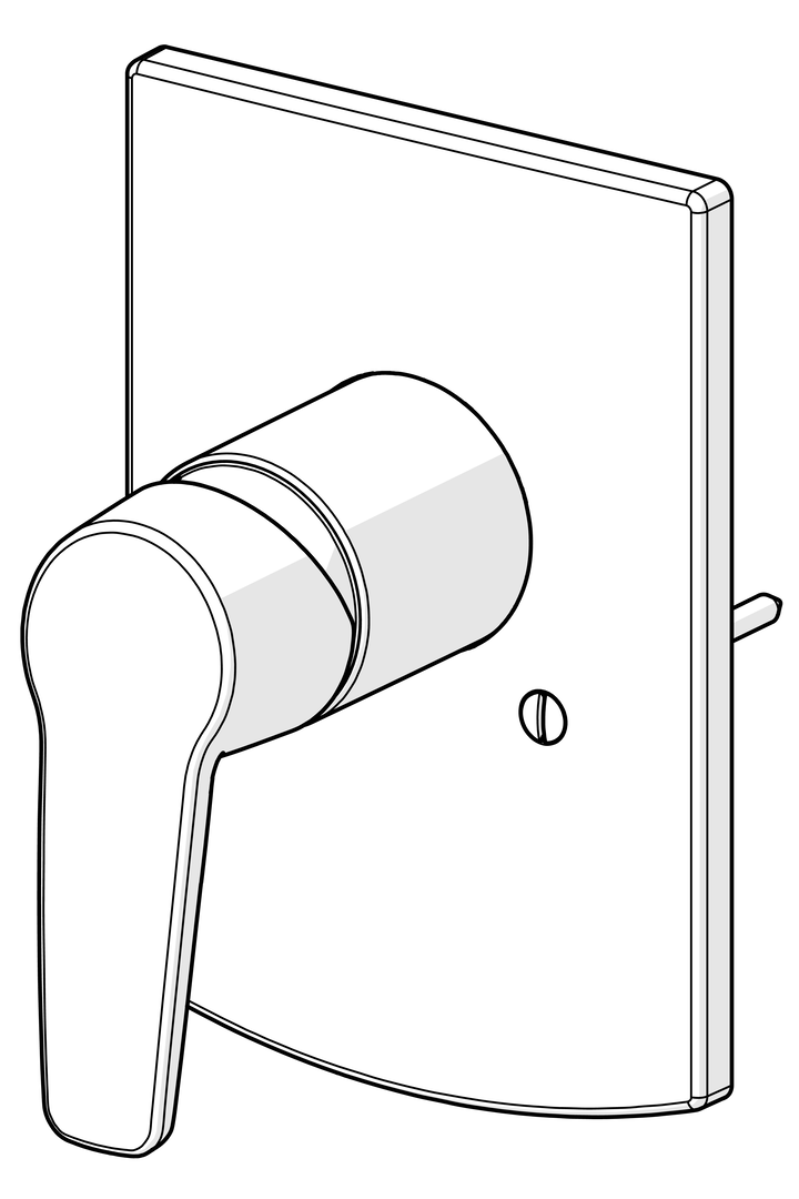50617183 | Cover part for shower faucet | HANSAPOLO | HANSA
