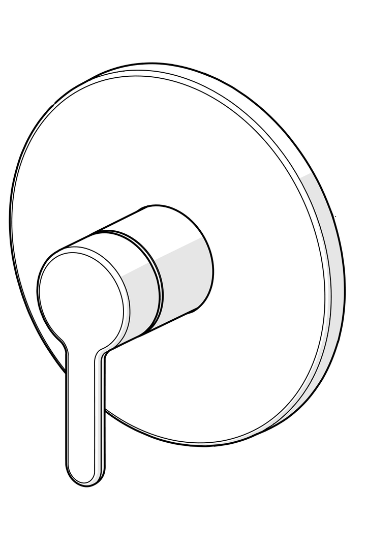 81109563 | Cover part for shower faucet | HANSADESIGNO Style | HANSA