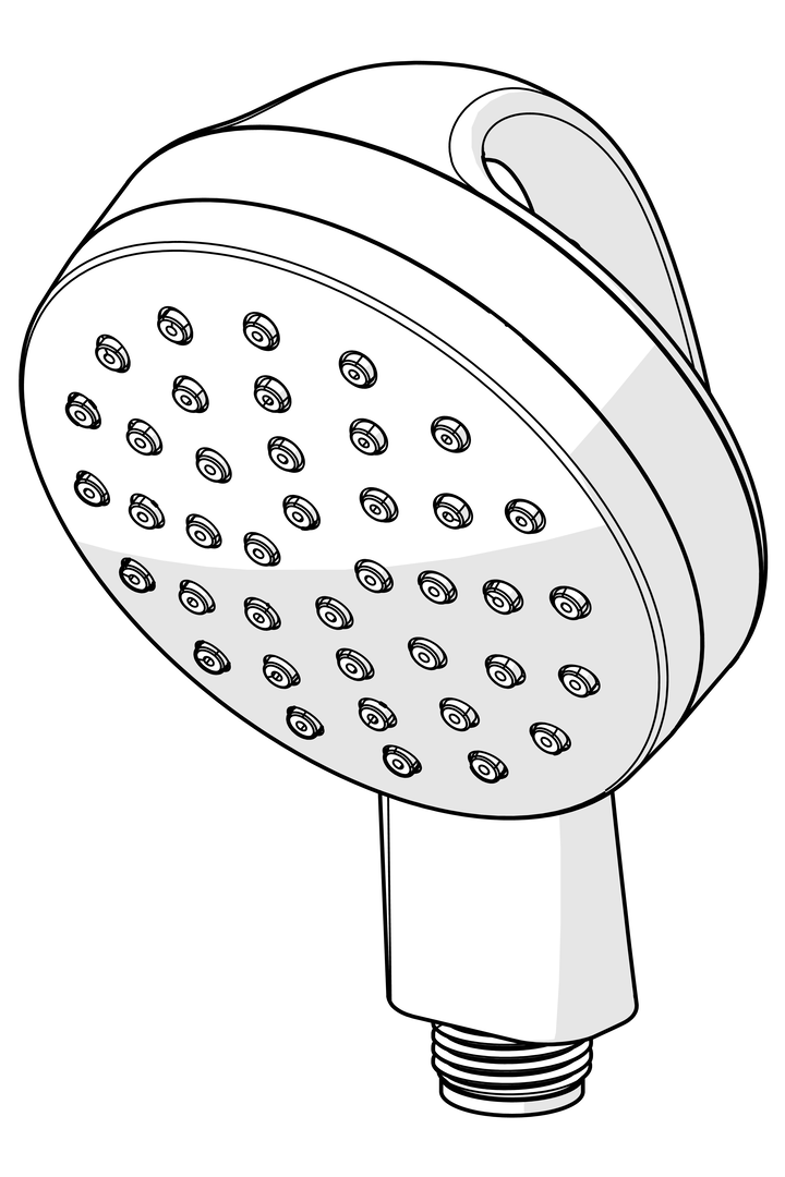 44280170 | Hand shower, d 100 mm | HANSAMEDIPRO Flex | HANSA