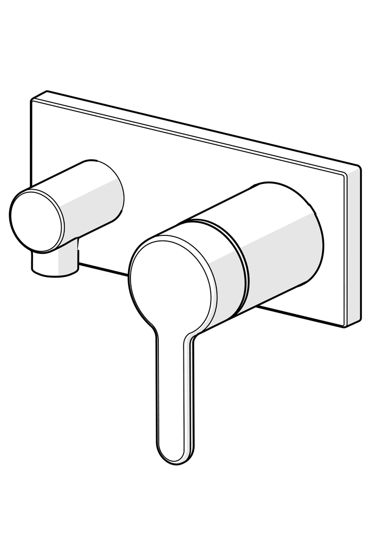 44509583 | Cover part for shower faucet | HANSADESIGNO Style | HANSA