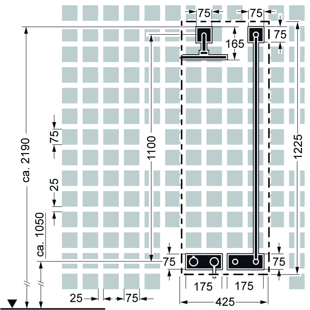 44870031 | Cover part for shower faucet | HANSADESIGNO Style | HANSA