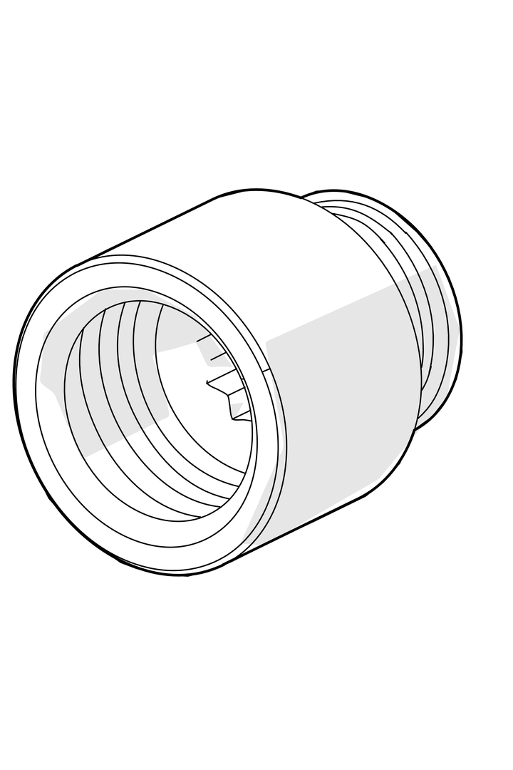 59913864 | Extension screw kit, G1/2, SW12, 20 mm | HANSA | HANSA