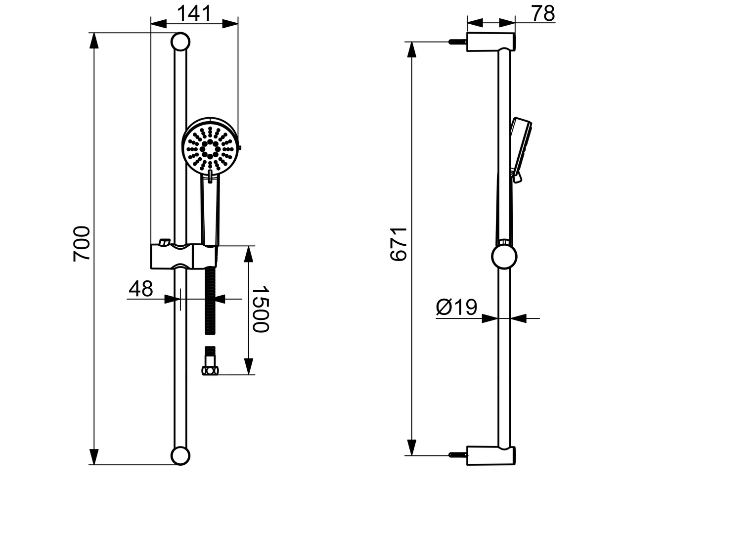55780133 | Shower set | HANSABASIC | HANSA