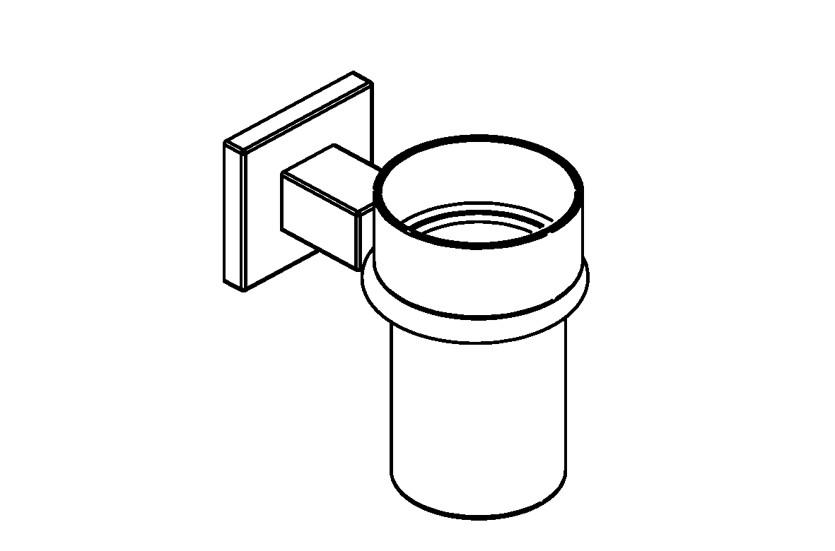 50290900 | Glass holder (glass included) | HANSACANYON | HANSA