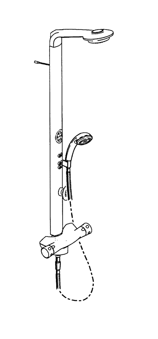 58270900 | Shower panel | HANSASMARTSHOWER | HANSA