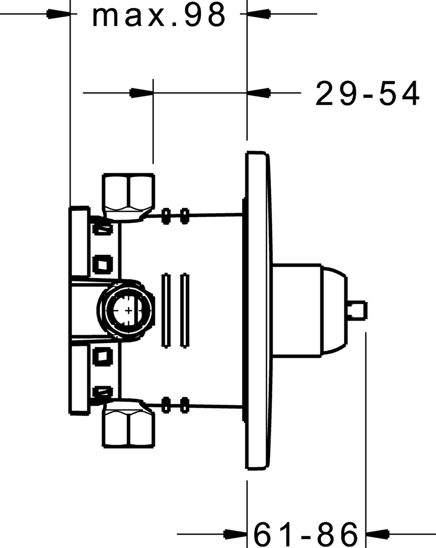 40559083 | Cover part for shower faucet | HANSAVAROX | HANSA