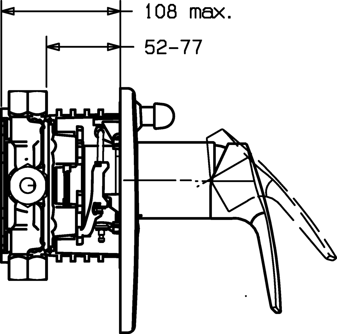 40609073 | Cover part for bath and shower faucet | HANSAPOLO | HANSA