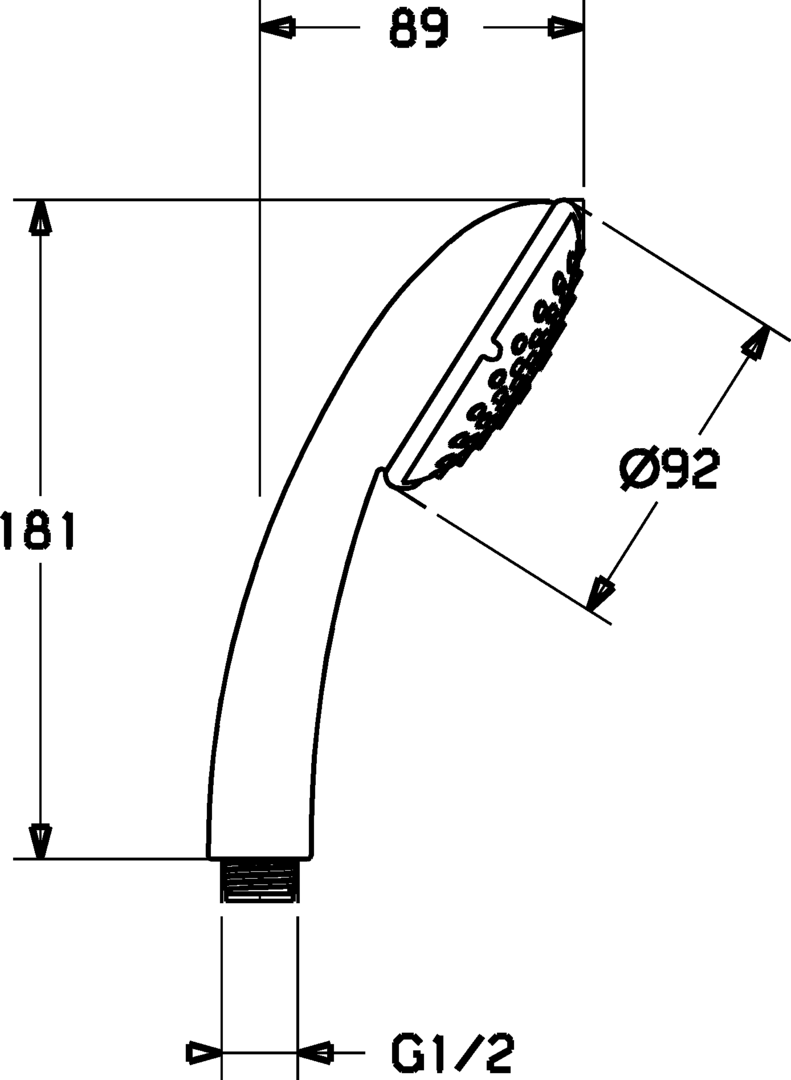 44630100 | Hand shower | HANSABASICJET | HANSA