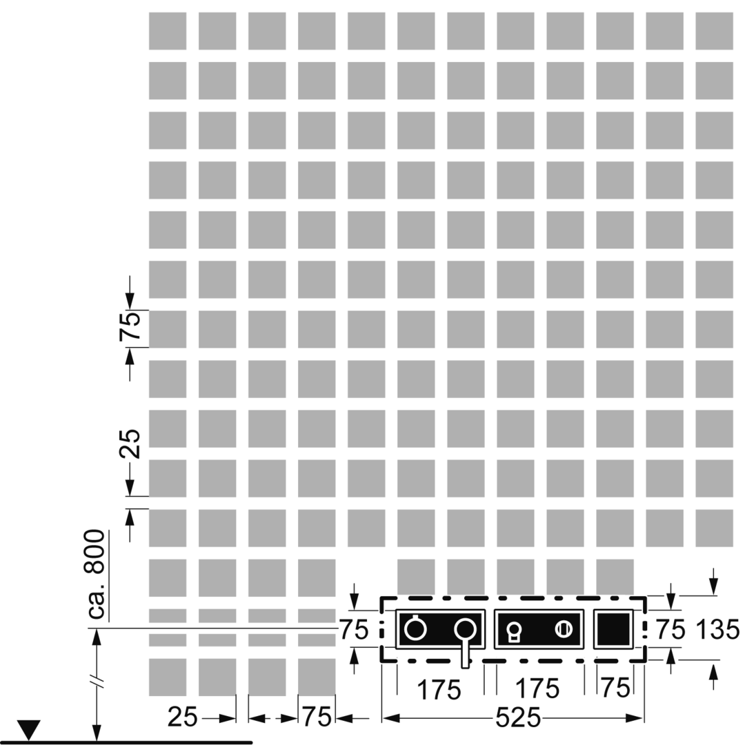 44870130 | Cover part for bath and shower faucet | HANSADESIGNO | HANSA