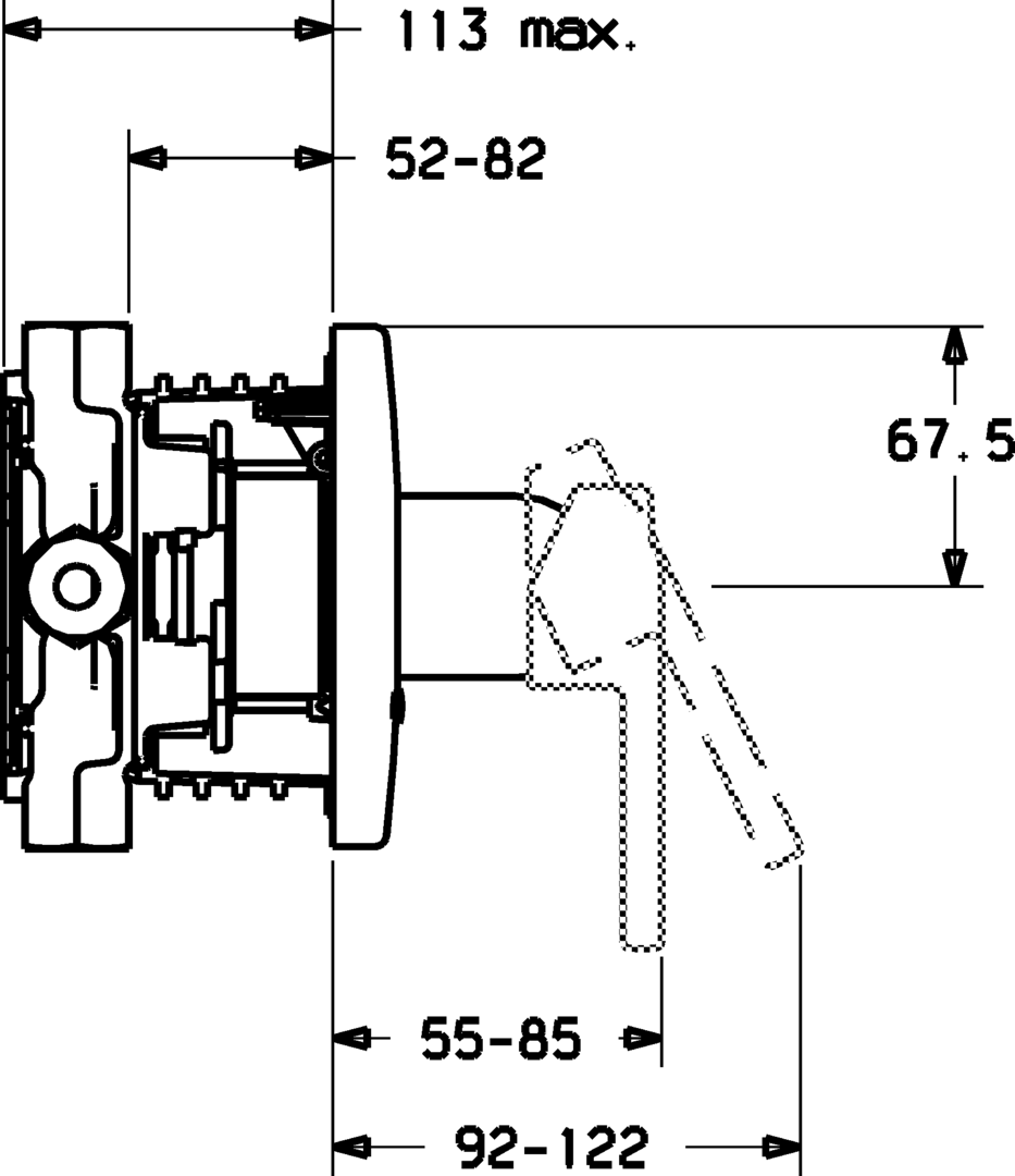 43869000 | Cover part for shower faucet | HANSARONDA Style | HANSA