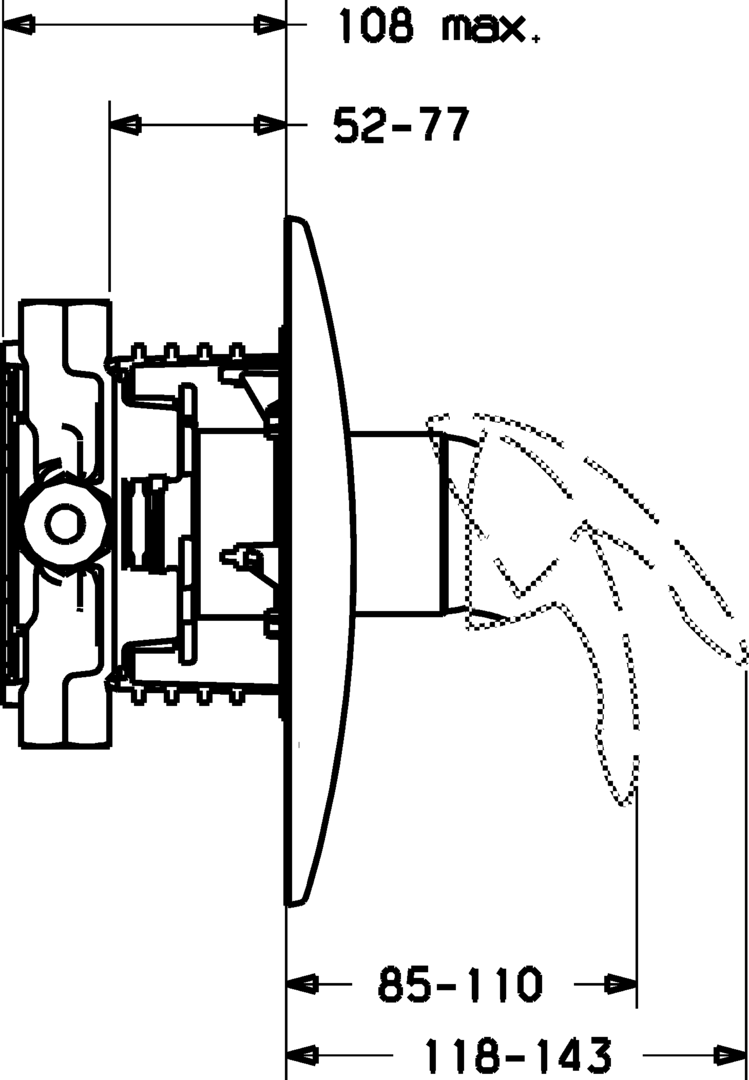 45869040 | Cover part for shower faucet | HANSASTAR | HANSA