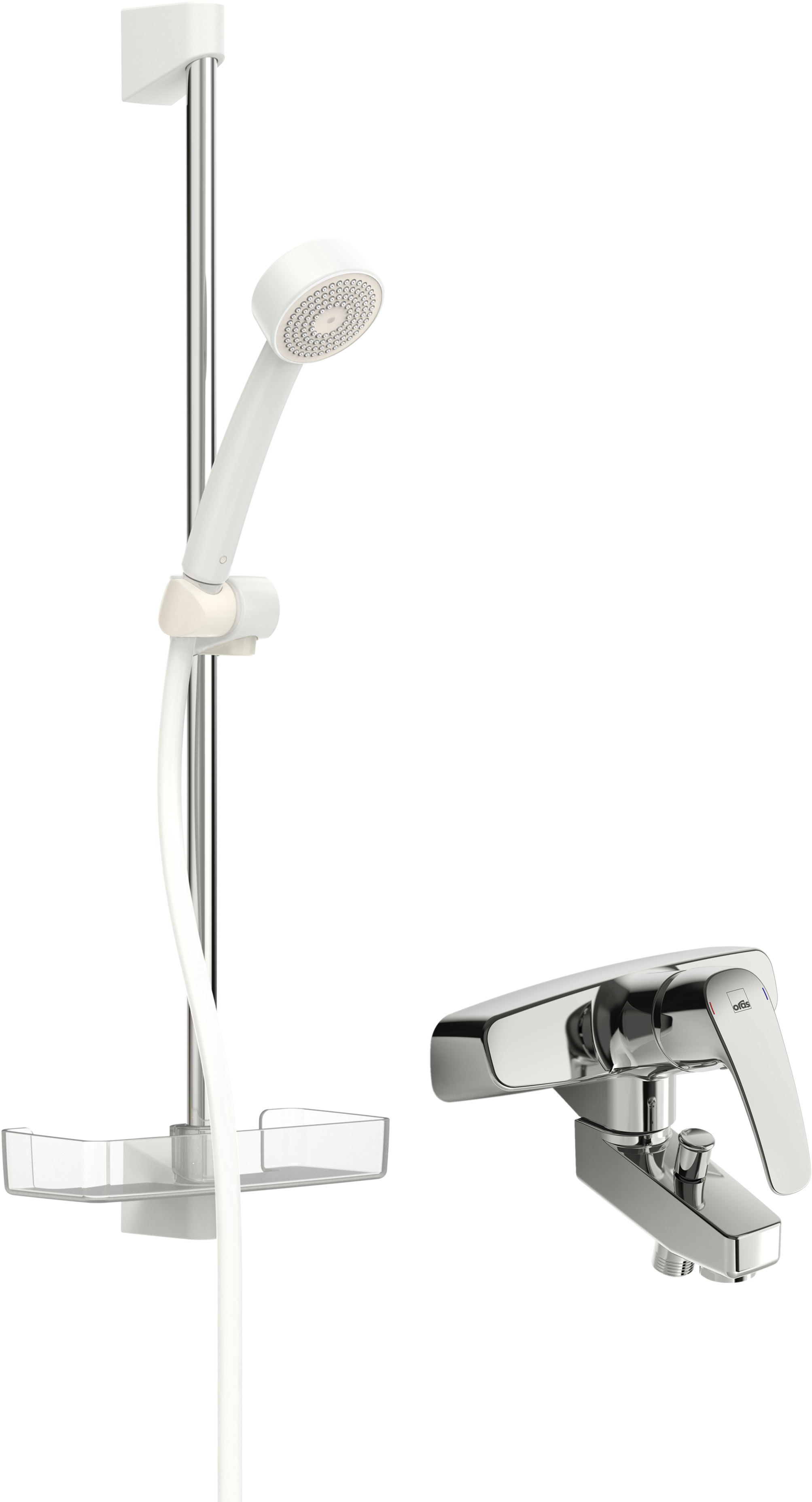 1067 | Bath and shower faucet with shower set | Oras Safira | Oras