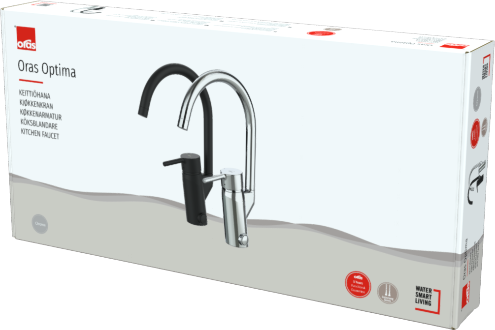 2839FN | Keittiöhana, jossa pesukoneventtiili, 3 V | Oras Optima | Oras