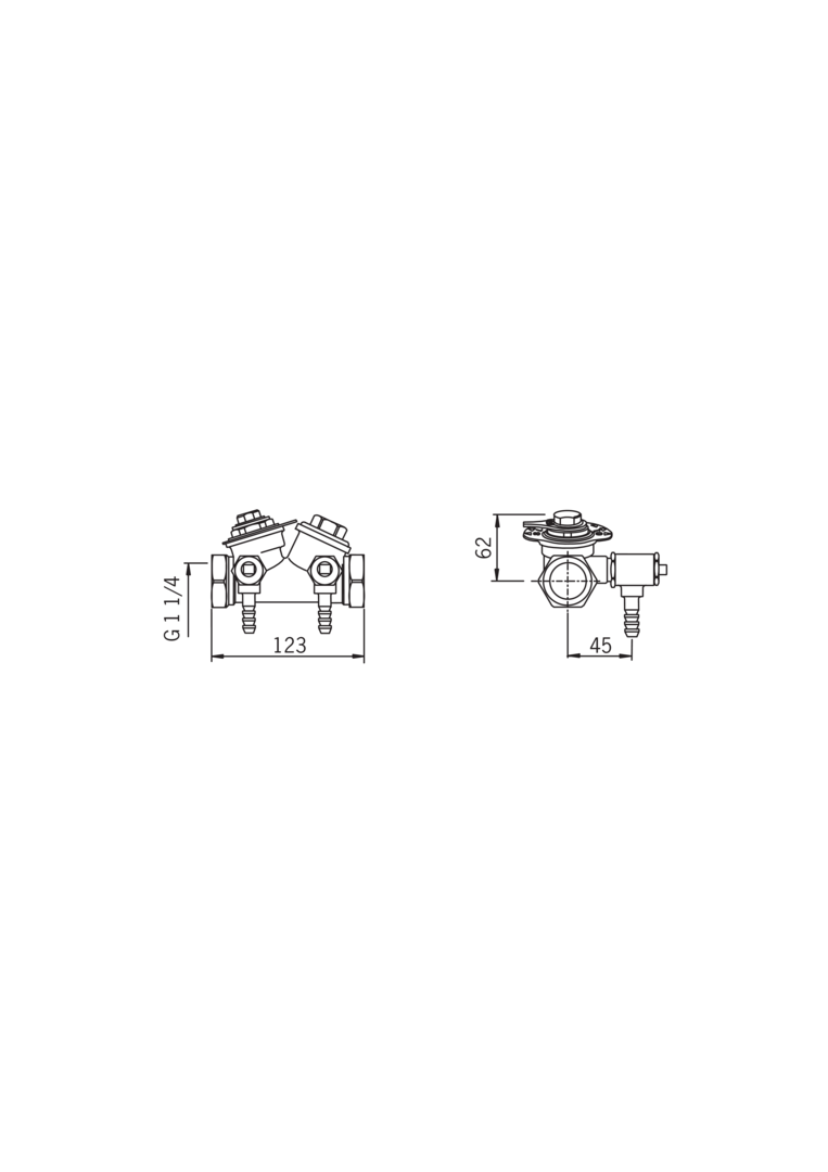 415032 | Throttle valve, DN32 | Oras | Oras