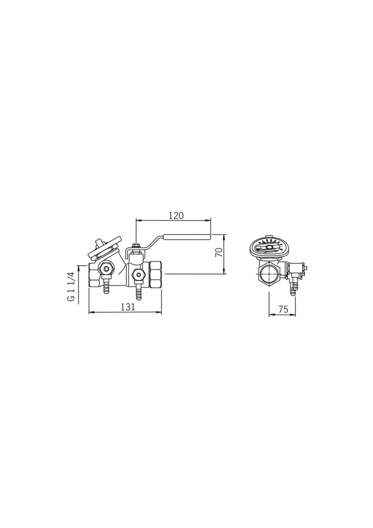410232 | Line adjustment valve, DN32 | Oras | Oras